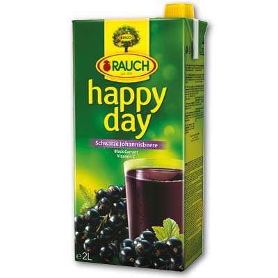 Džus HAPPY DAY - černý rybíz, 2 l | OFFICEO.cz