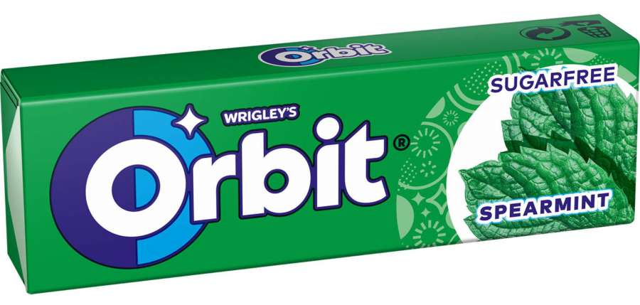 Žvýkačky Orbit Spearmint, 14 g | OFFICEO.cz