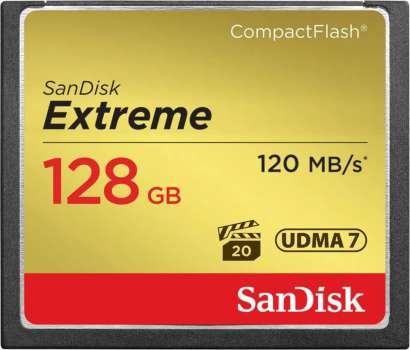 Paměťová karta CompactFlash SanDisk Extreme Pro - 128 GB, černá ...