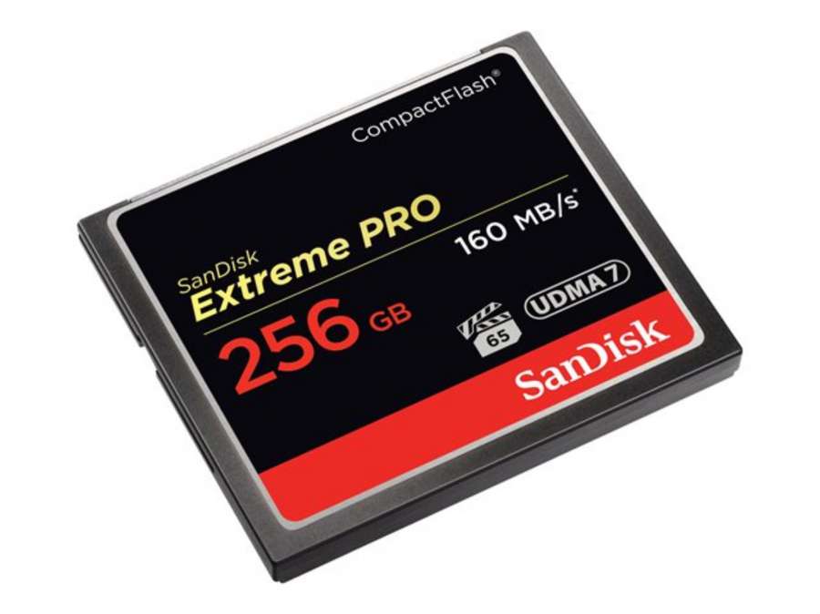 Paměťová karta CompactFlash SanDisk Extreme Pro - 256 GB, černá ...