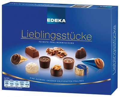 Výběr čokoládových pralinek Edeka, 200 g | OFFICEO.cz