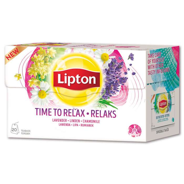Bylinný čaj Lipton Relax, 20x 1,5 g | OFFICEO.cz